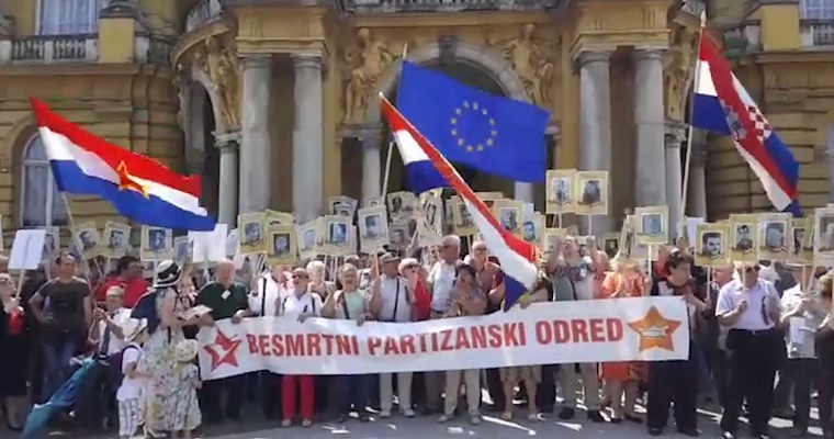 VIDEO: Partizani danas marširali Zagrebom, ponašaju se kao da je 1945 ...